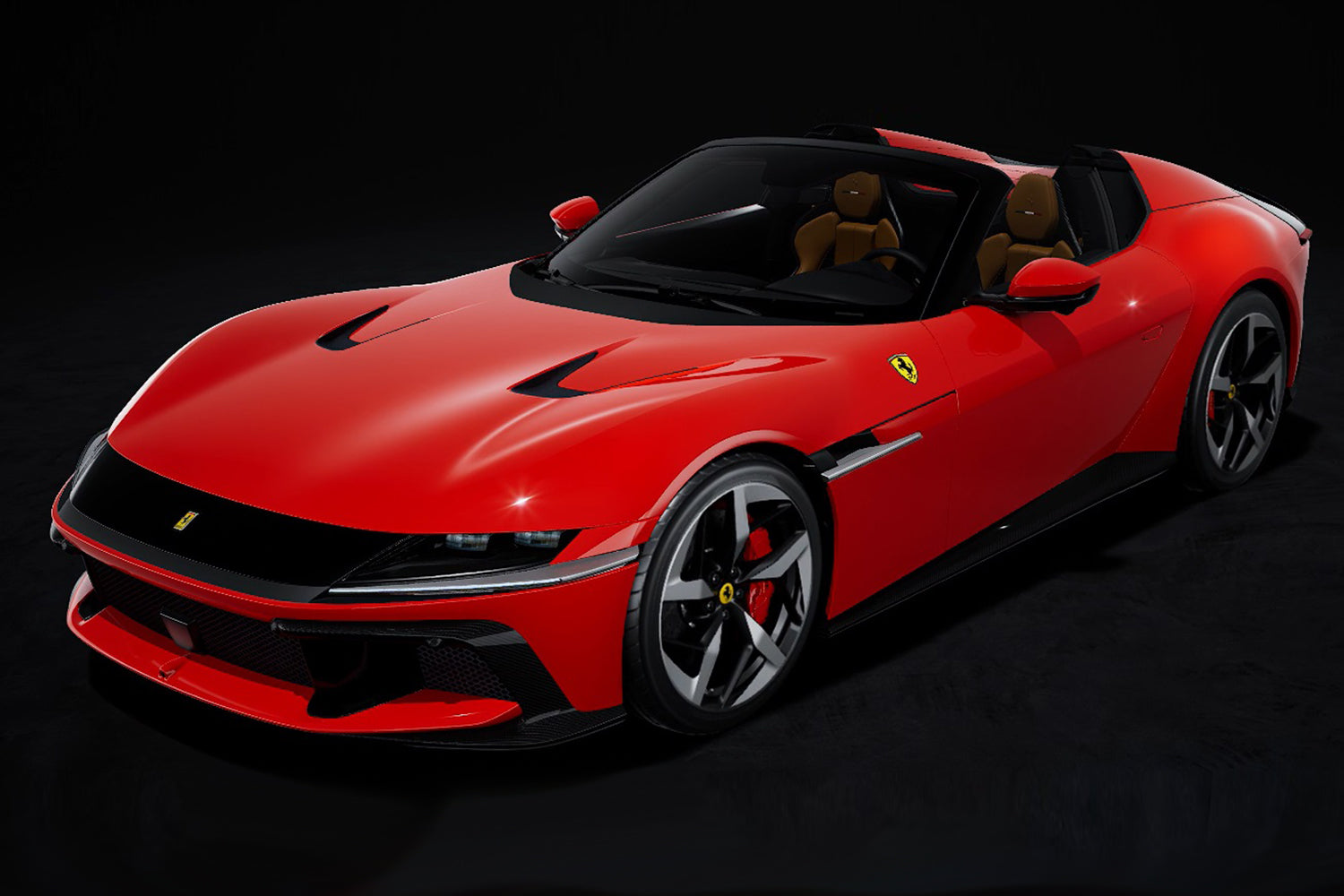 Looksmart *POSTAGE INCLUDED* LS556C Ferrari 12 Cilindri Spider 1:43 Ro ...